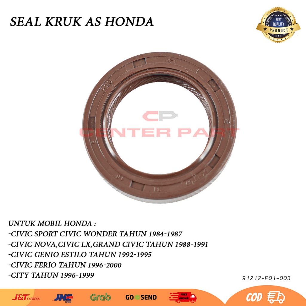 Jual seal crankshaft kruk krekas depan seal timing seal pully civic sport civic wonder civic ...