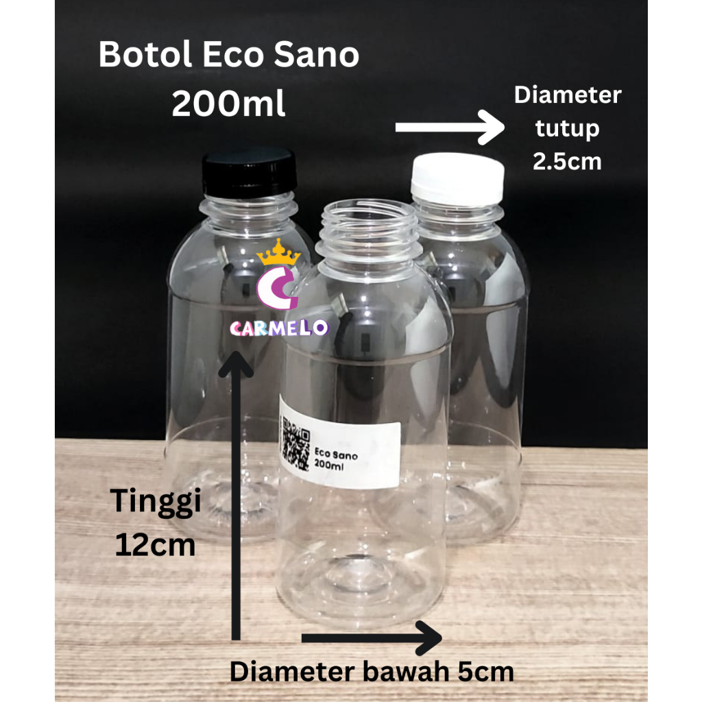 Jual BOTOL SANO 200ML NATURAL ISI 10PC/BOTOL PLASTIK PET MADU SANO ...