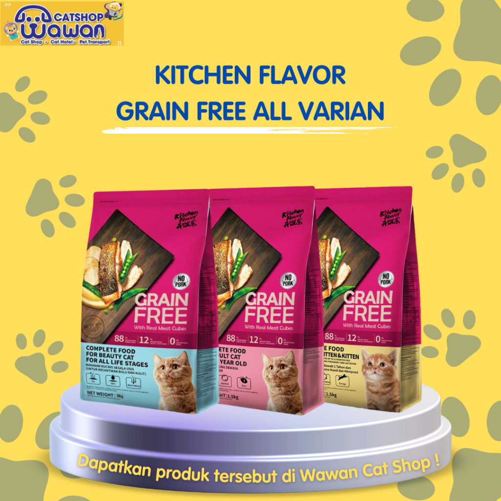 Jual Kitchen Flavour Grain Free 1,5kg | Shopee Indonesia