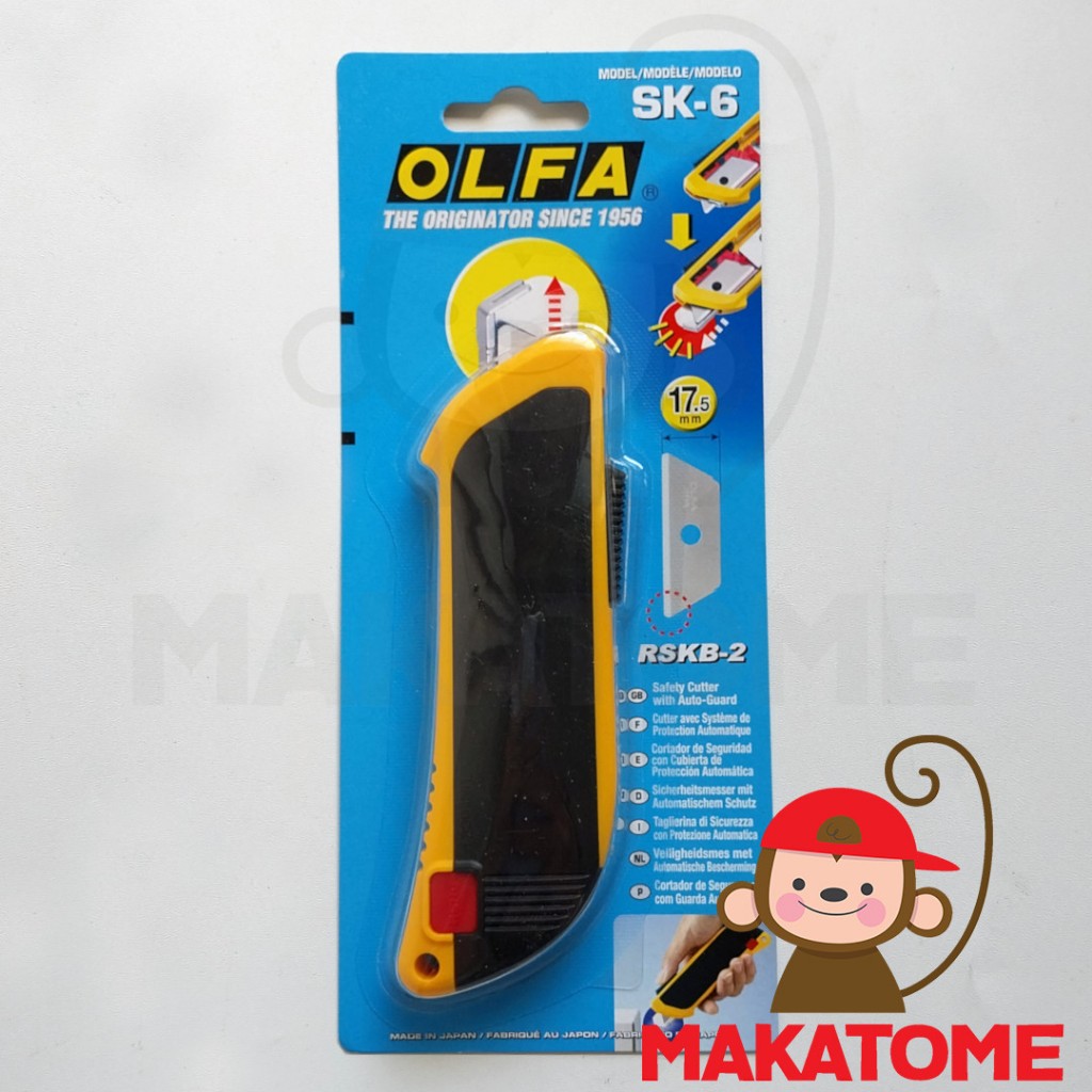 Jual Olfa SK-6 Safety Cutter auto guard SK6 jepang japan besar knife ...