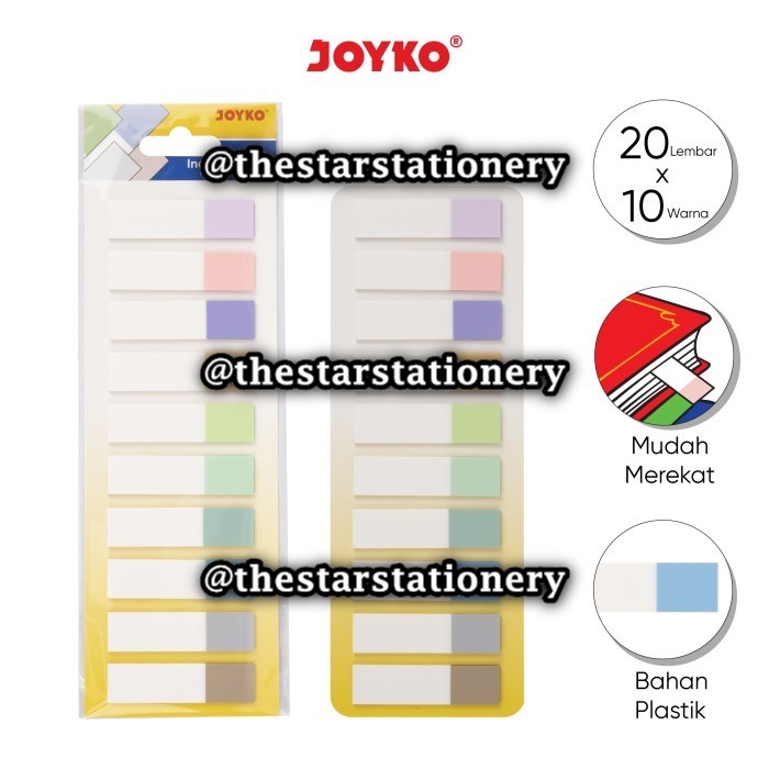 Jual (1 Set) GROSIR Index Mark Penanda Pembatas Memo Joyko IM-61 ...