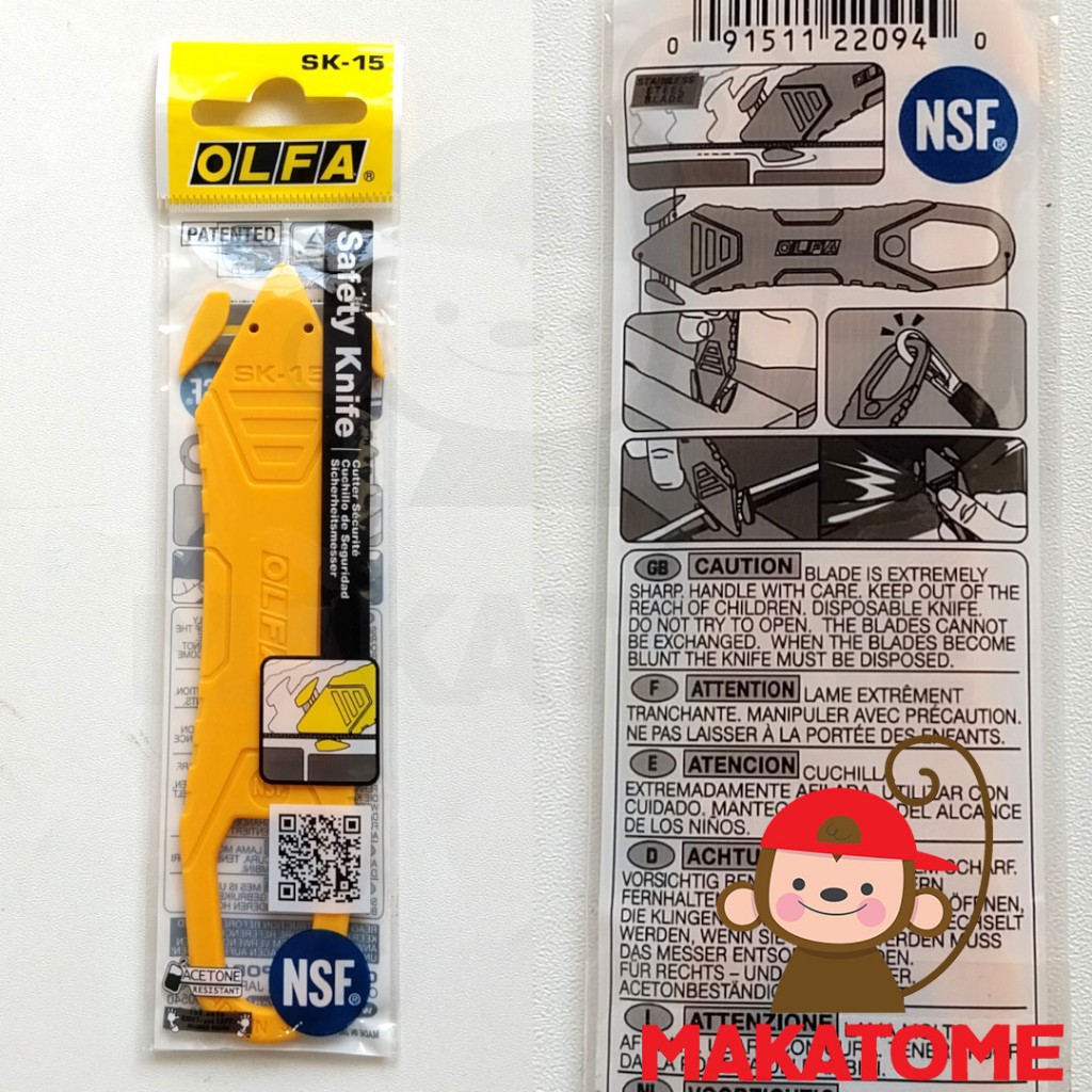 Jual Olfa SK-15 Safety Cutter knife sk15 jepang japan potong tali kardus | Shopee Indonesia