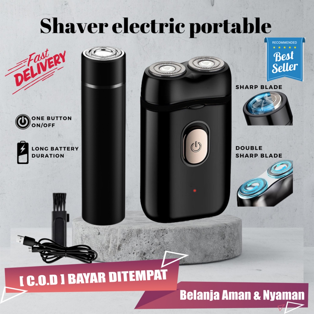 Jual Elektrik Shaver for Men Pencukur Jenggot USB Portable | Shopee ...