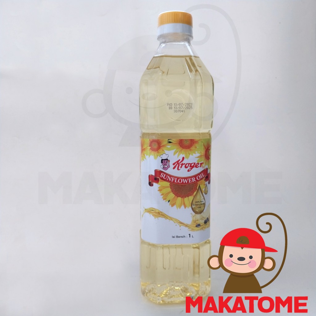 Jual Kroger Sunflower Oil 1lt minyak Bunga matahari 100% 1000ml 1 Liter ...