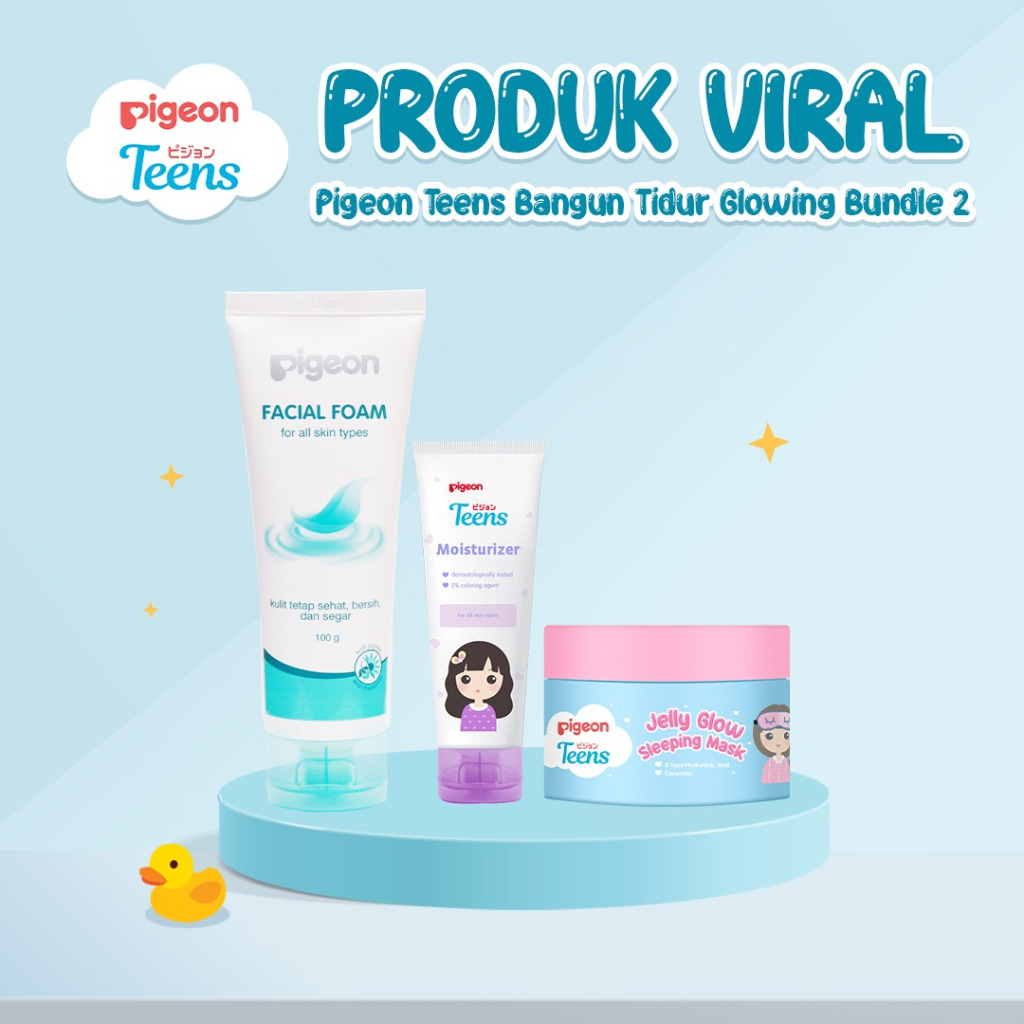 Jual [PRODUK VIRAL] Pigeon Teens Bangun Tidur Glowing Bundle 2 | Shopee ...