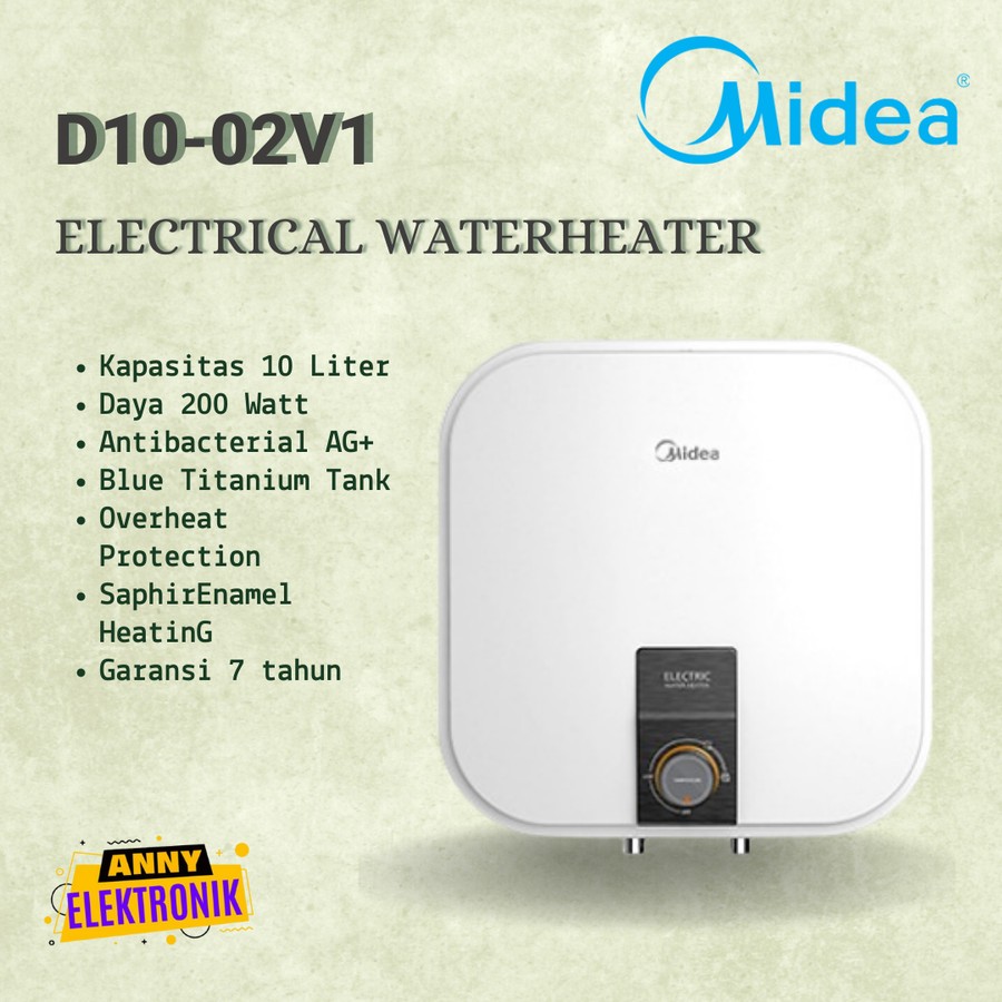 Jual (NEW) Water Heater Midea D10 020V1 LUXURY - Kapasitas 10 liter ...