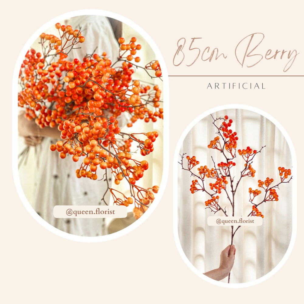 Jual 85cm ARTIFICIAL BERRY Daun Plastik Bunga Artificial Palsu Dekorasi ...