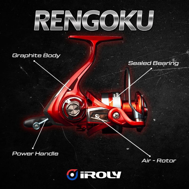 Jual Reel iroly Rengoku 1000/6000-Reel spinning | Shopee Indonesia