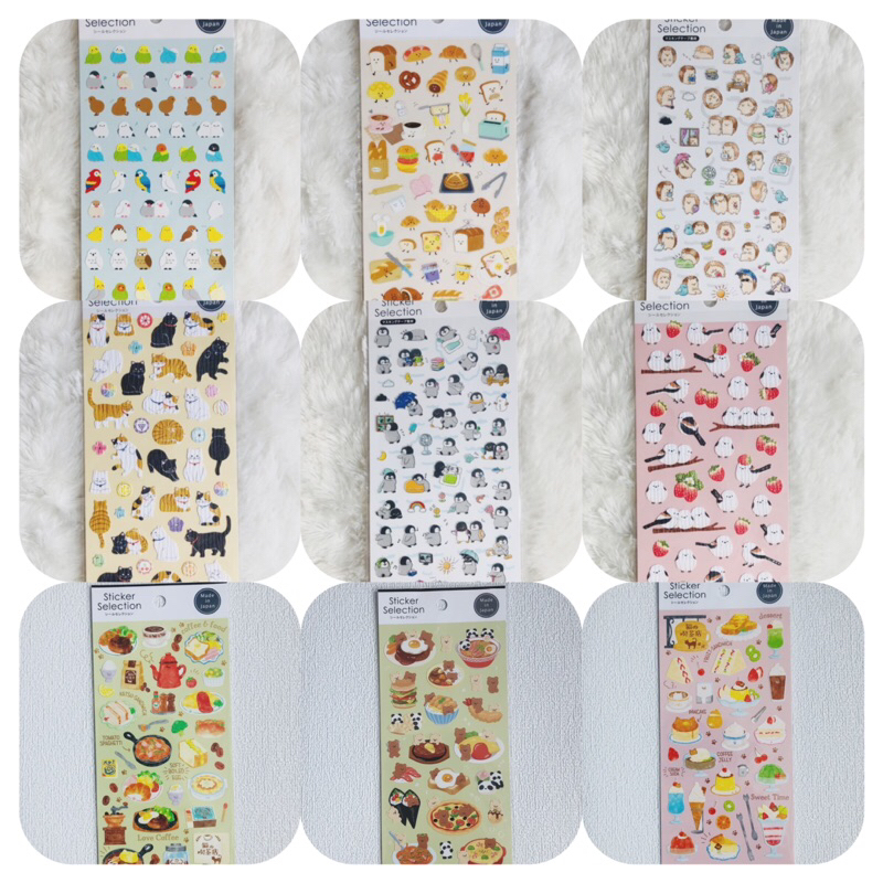 Jual sticker stiker burung roti kucing landak pinguin made in Japan ...