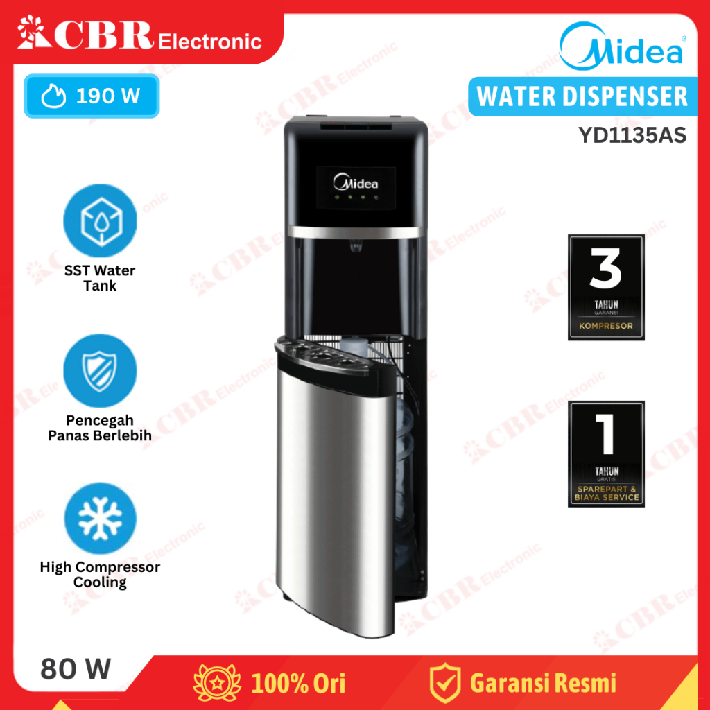 Jual Dispenser Air MIDEA Galon Bawah YD1135AS | Shopee Indonesia