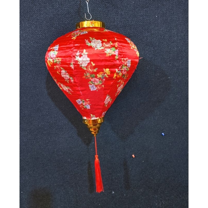 Jual Lampion kerucut bahan kain satin lampion satin lampion jambu ...