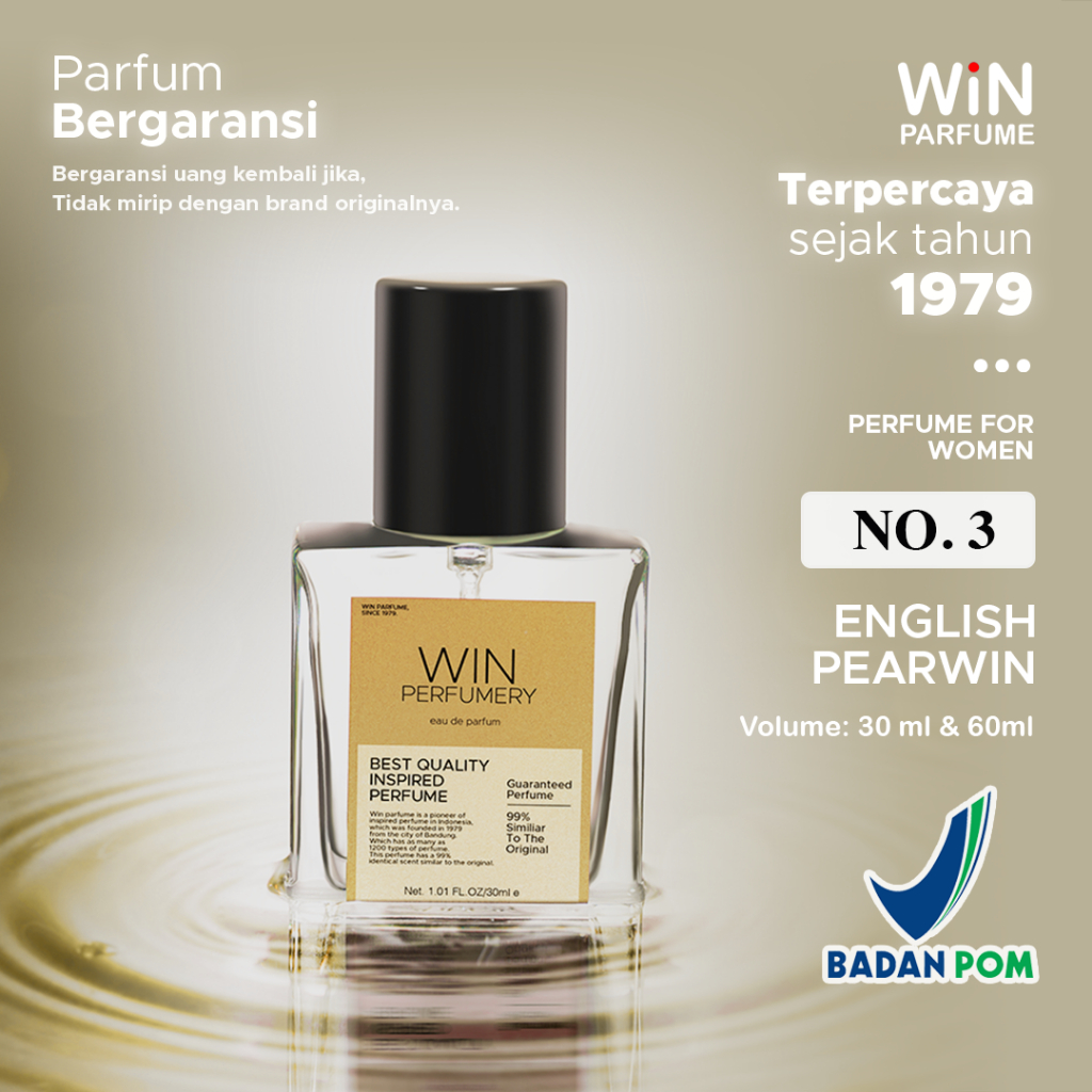 Jual [WIN PARFUME BANDUNG] NO.3 ENGLISH PEARwin | Shopee Indonesia
