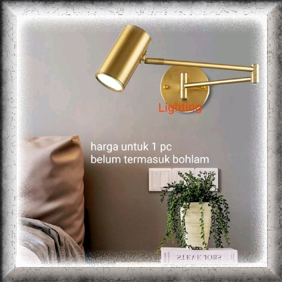 Jual Lampu hias dinding kamar tidur HOTEL kantor belajar baca meja kaca cermin rias simple ...