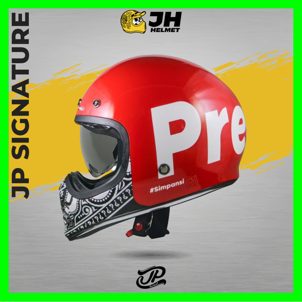 Jual Helm JP Signature Motif Prediksi Red Ferrari Glossy | Helm Cakil ...