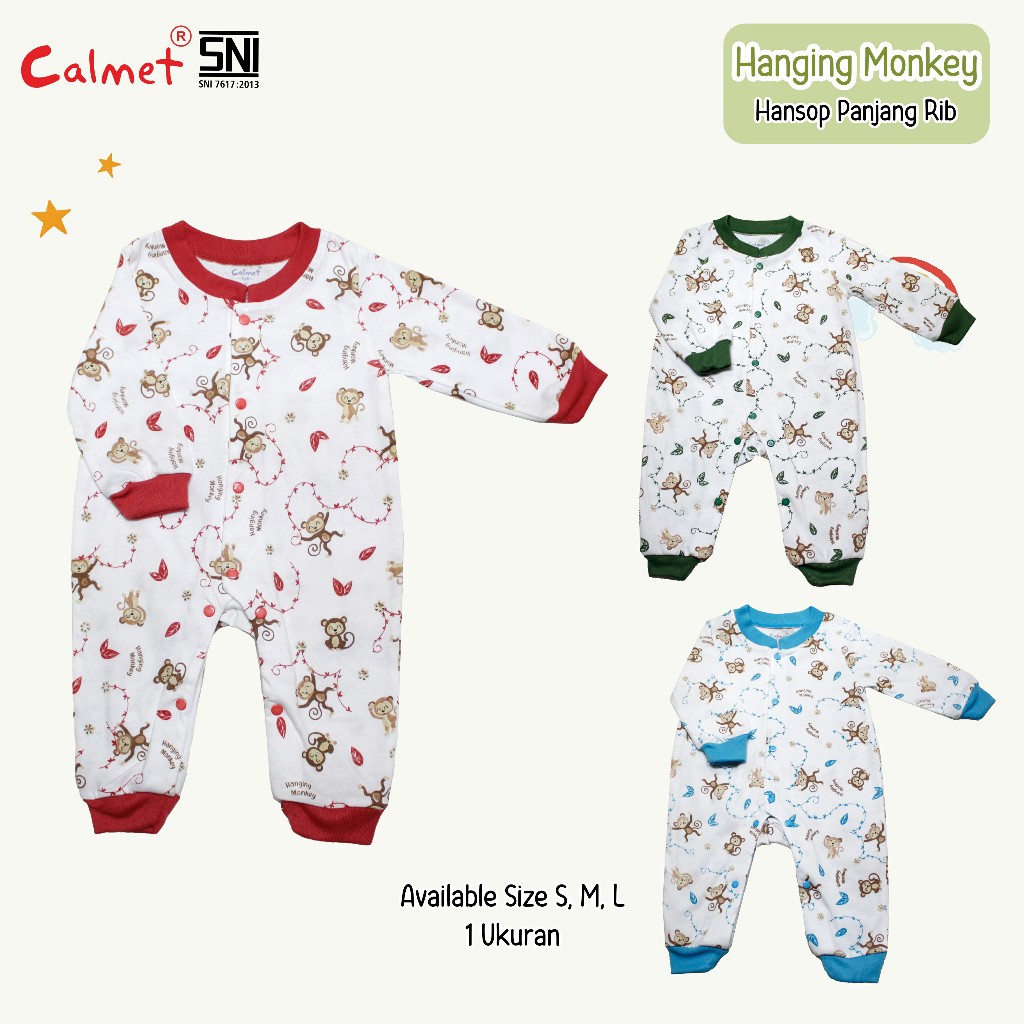 Jual Hansop Panjang Rib Bayi Reguler Cotton (1 Pcs) (0-12 Bulan ...