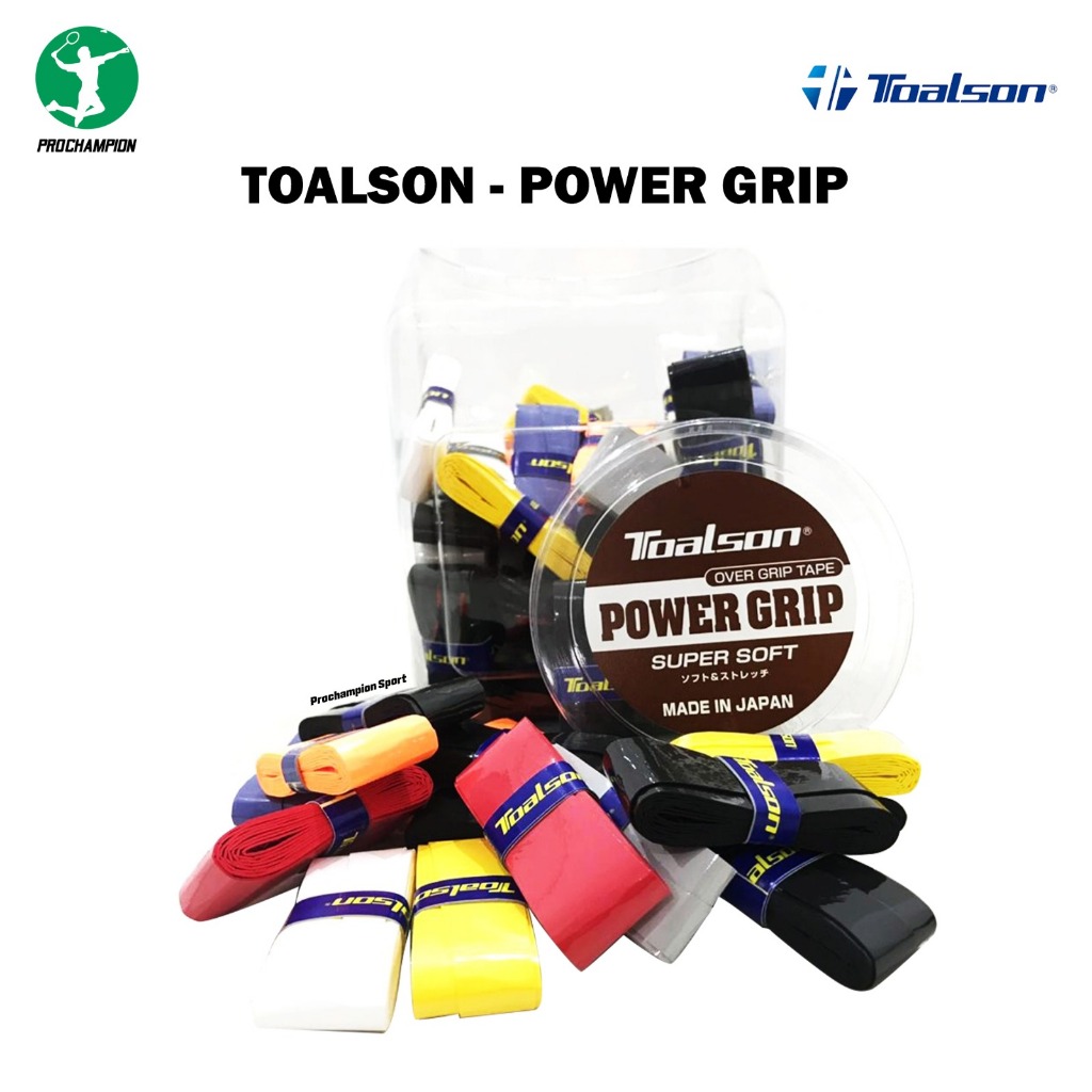 Jual TOALSON POWER GRIP OVER GRIP BADMINTON / TENIS ORIGINAL | Shopee ...