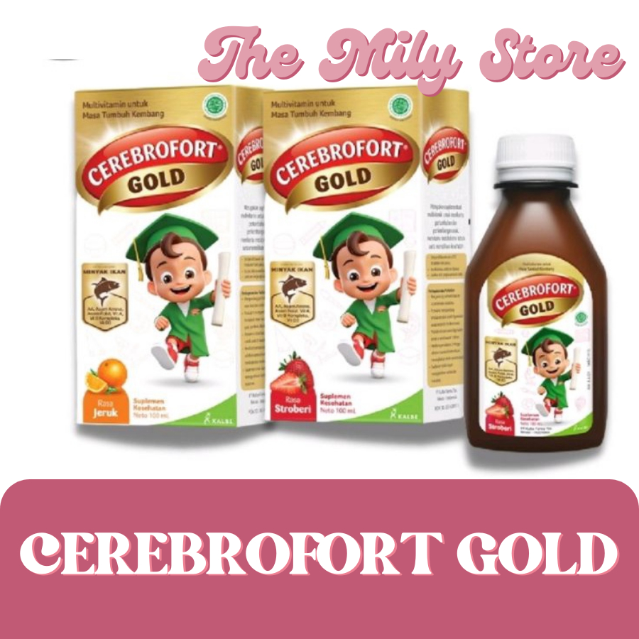 Jual Cerebrofort Gold Syrup Multivitamin Anak 100ml 200ml | Shopee ...