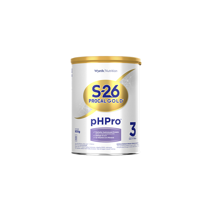 Jual SUSU S-26 PROCAL GOLD PH PRO 3 USIA 1-3 TAHUN 800 GRAM (NAN PH PRO ...