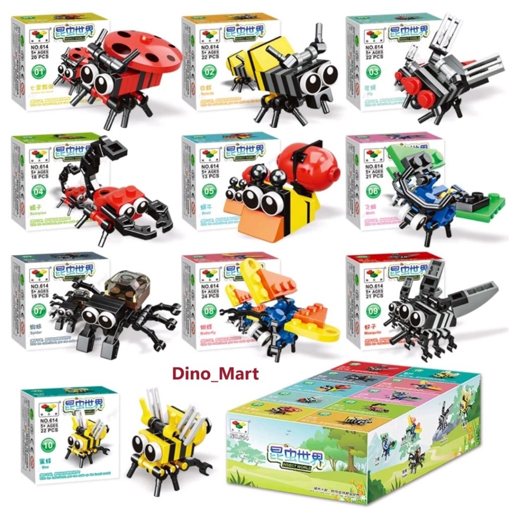 Jual Brick Serangga - Insect World Brick 614 - Mainan Anak | Shopee ...