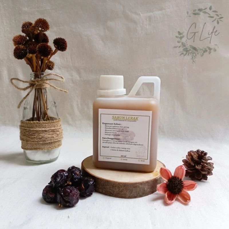 Jual Sabun Lerak Cair Sabun Mandi Shampoo Cuci Batik 500ml Deterjen ...