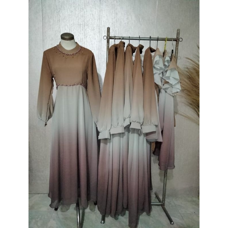 Jual GRADASI SIFON DRESS / dress sifon / dress kondangan / bridesmaid ...