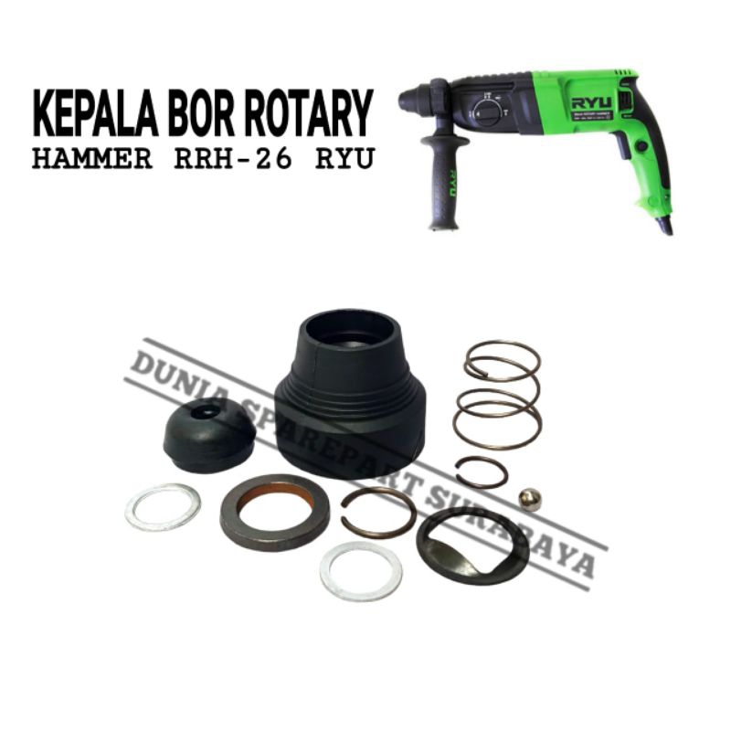 Jual Sparepart Kepala Bor SDS Rotary Hammer RYU RRH26 / Chuck Cover Bor ...