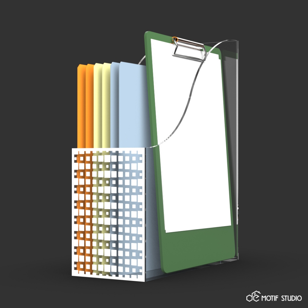 Jual FILE STORAGE BOX CLEAR ACRYLIC DESK ORGANIZER ORGANISER TRAY RACK ...