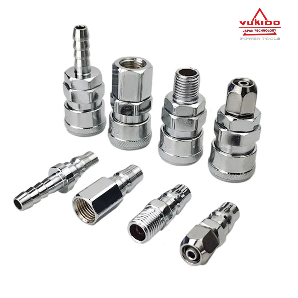 Jual NEW PROMO Quick Coupler / Nepel Sambungan Selang Angin Kompresor Female 1/4 Model Coupler ...