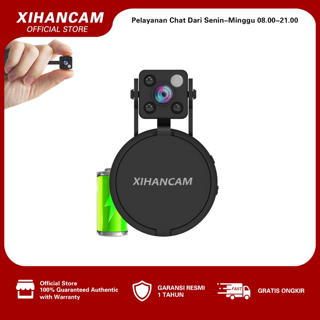 Jual XIHANCAM CCTV Mini 3MP Spy Cam Wifi Hidden Kamera Mini CCTV Kecil ...