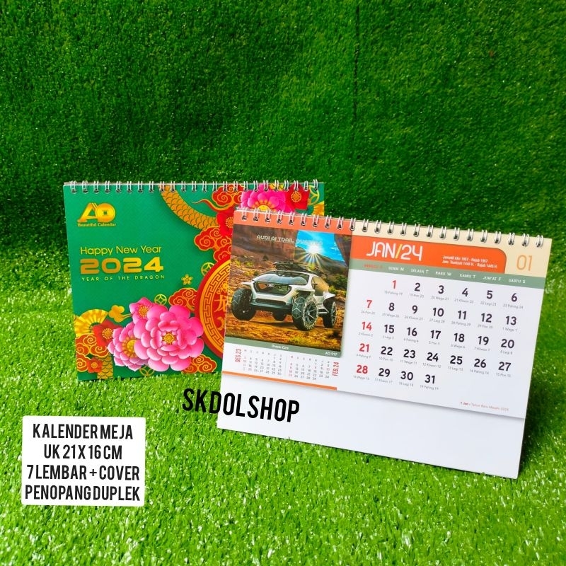 Jual kalender meja standar 2024 Ao 917Dreams Cars/mobil 21x16cm ...