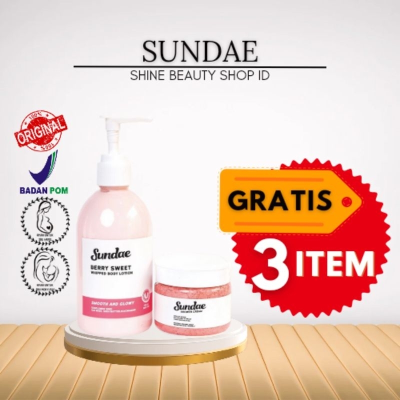 Jual SUNDAE BUNDLING - Body Lotion & Shower Cream ( BERRY SWEET ...