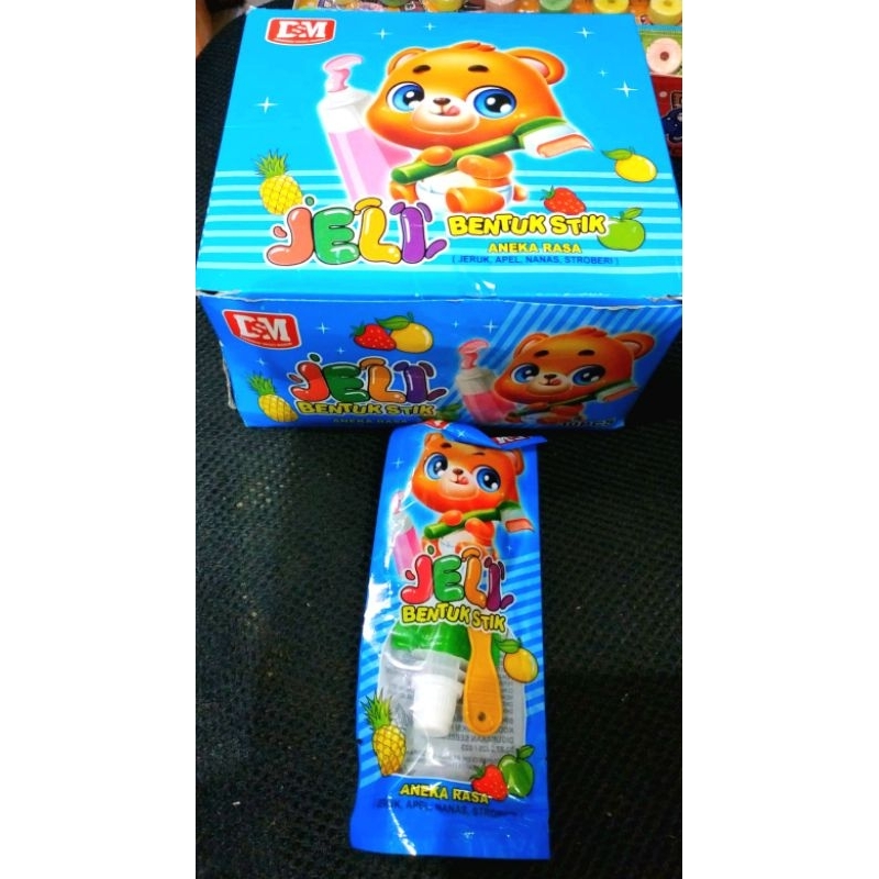 Jual Permen Cemilan Snack Jelly Stick Odol Sikat Pasta Gigi Beruang ...
