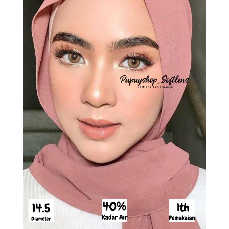 Jual SOFTLEN DC1 DREAMCOLOR SAMUI BROWN NORMAL DIA 14.5 | Shopee Indonesia