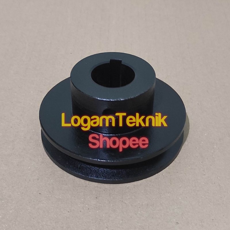 Jual Pulley besi cor A1 - 3 inch as 14 15 16 17 18 19 20 22 24 25 mm ...