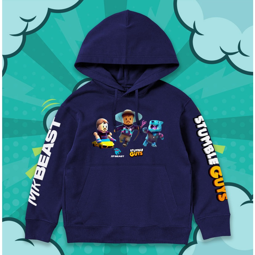 Jual Hoodie Anak Stumble Guys Mr Beast Skin Sweater Jaket Anak Mr Beast ...