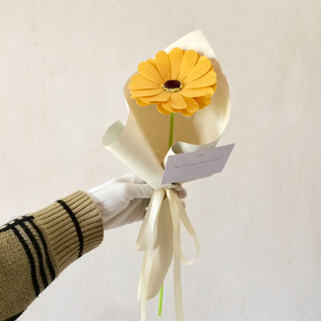 Jual Revalarosé flower Buket Bunga Satu Tangkai Bunga Palsu Gerbera ...