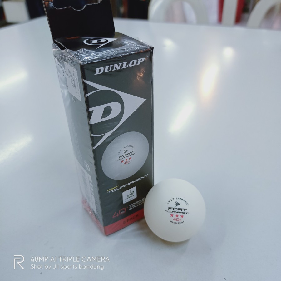 Jual Bola Pingpong DUNLOP Fort Tournament isi 3 Tenis Meja Original | Shopee Indonesia