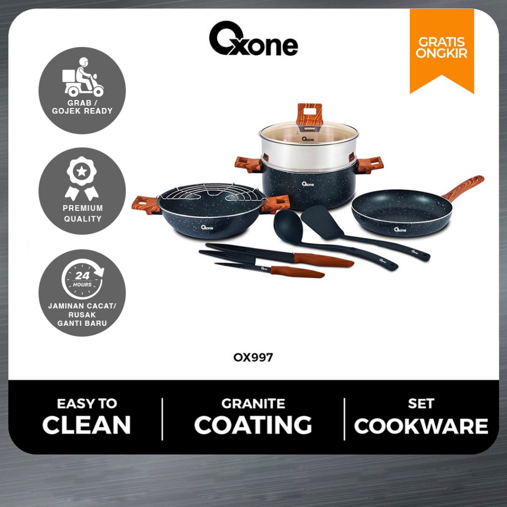 Jual OXONE OX997 PERFORMA COOKWARE SET 10 PCS | Shopee Indonesia