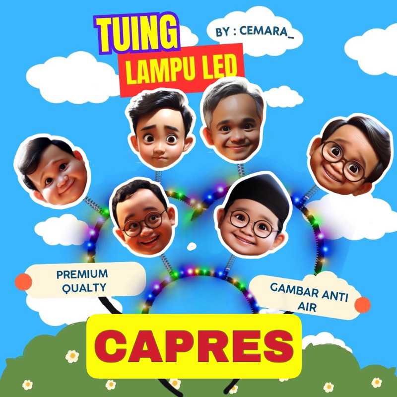 Jual Bando tuing tuing CAPRES LED | Bando kampanye | Bando anies-amin ... Jual Bando tuing tuing CAPRES LED | Bando kampanye | Bando anies-amin ...