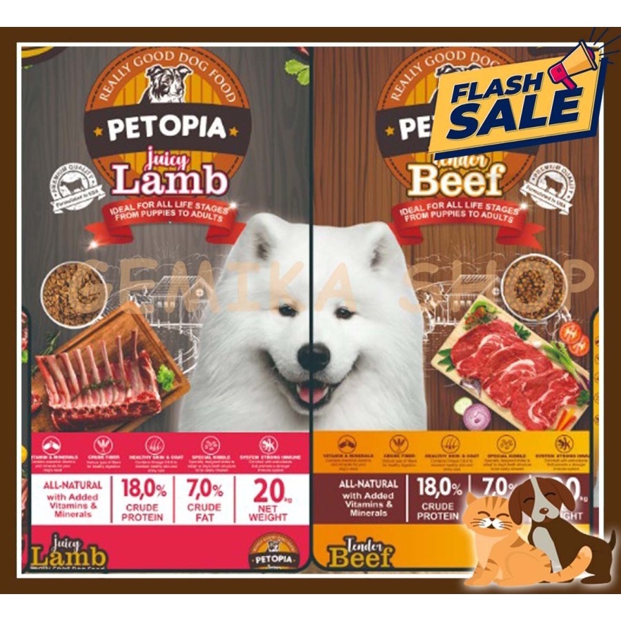 Jual PETOPIA DRY DOG FOOD 20 KG | Shopee Indonesia