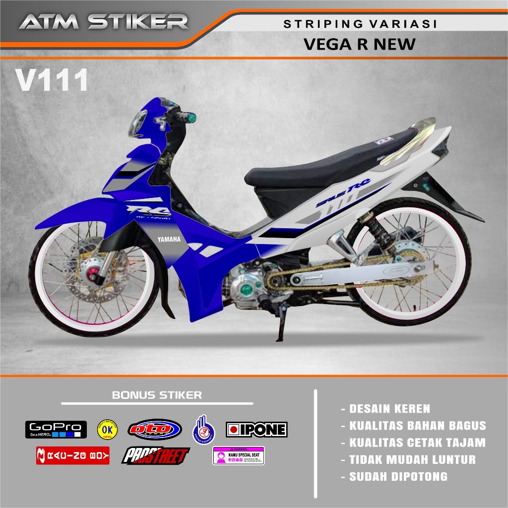 Jual Stiker striping variasi vega r new | Shopee Indonesia