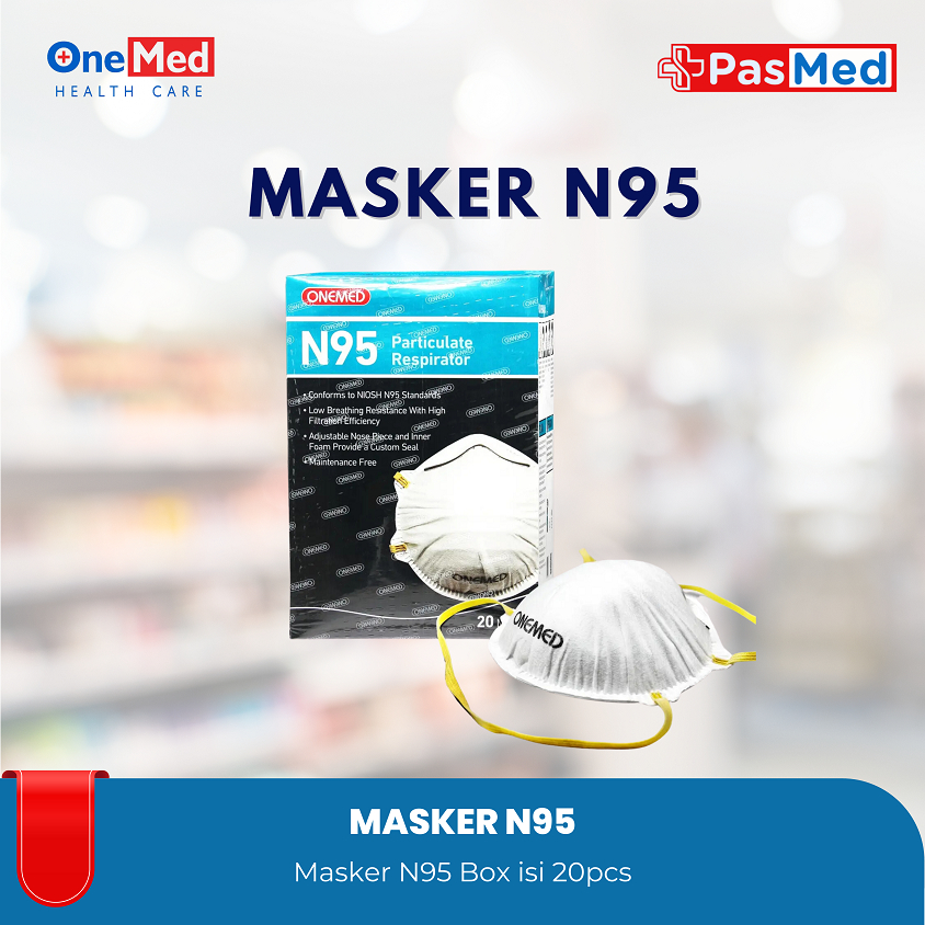 Jual Masker Medis N95 - Satuan l ONEMED l PASMED | Shopee Indonesia