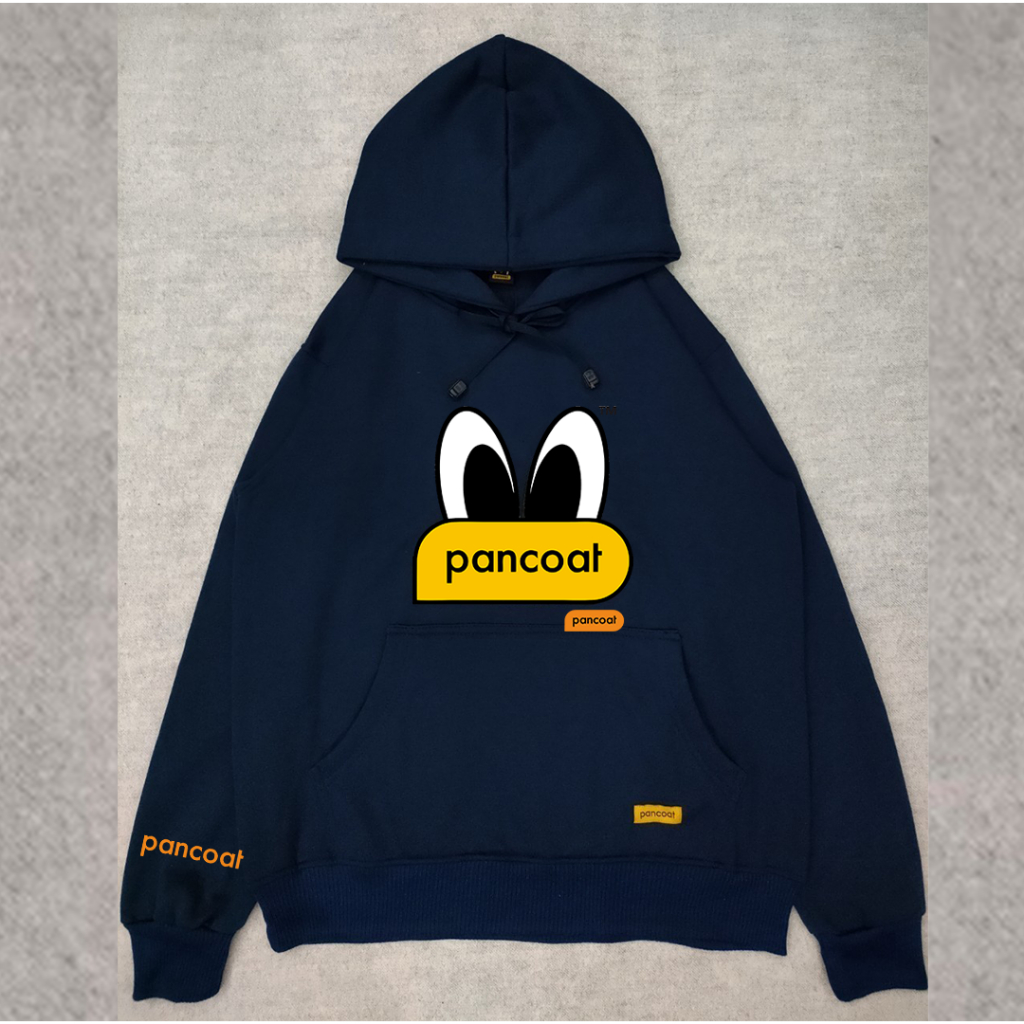 Jual JAKET HOODIE PANCOAT KATUN FLEECE TEBAL SABLON PREMIUM M L XL | Shopee Indonesia