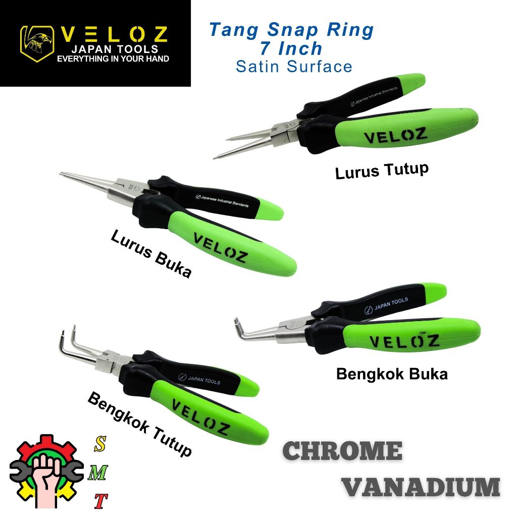 Jual Tang Circlip / Tang Snap Ring Veloz 7 Inch SMT Surabaya | Shopee ...