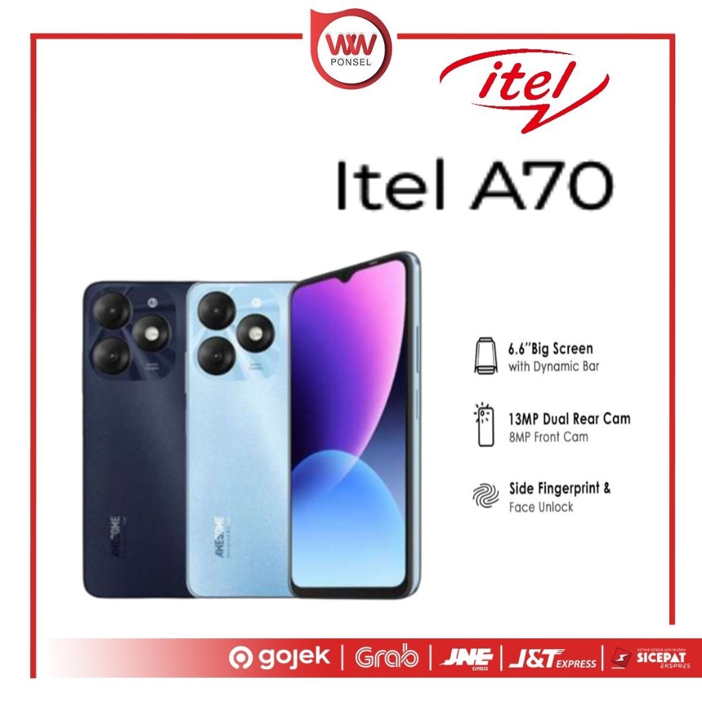 Jual Hp Itel A70 Ram 4GB Internal 128GB Garansi Resmi | Shopee Indonesia