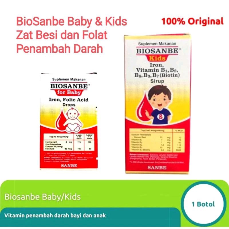 Jual Biosanbe For Baby Drops - Biosanbe Kids Sirup | Shopee Indonesia