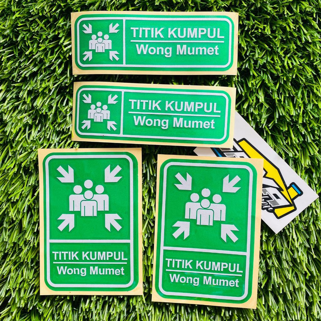 Jual Sticker motor - stiker TITIK KUMPUL WONG MUMET sticker mobil motor ...