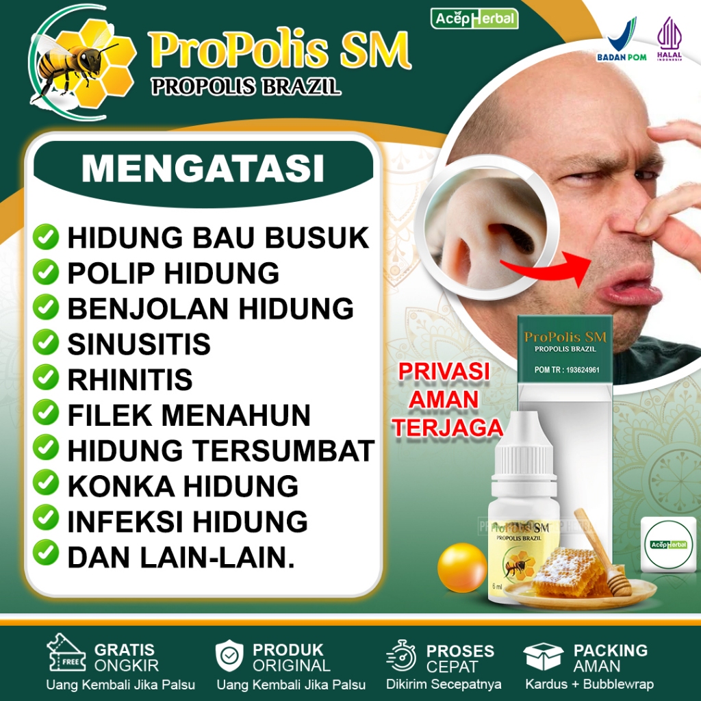Jual Obat Hidung Bau Busuk Polip Hidung Benjolan Di hidung Obat Hidung Tersumbat Sinusitis ...
