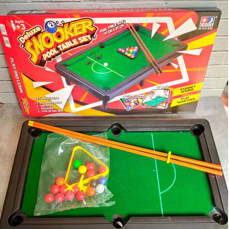 Jual mainan viral MEJA BILIARD SET MAINAN BILLIARD DELUXE SNOOKER POOL ...