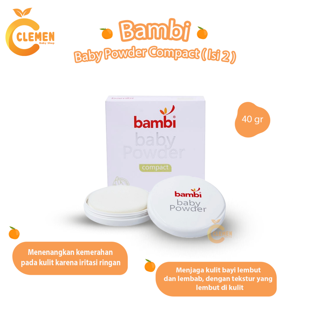 Jual Bambi Baby Powder Compact (Bedak Bayi) | Shopee Indonesia